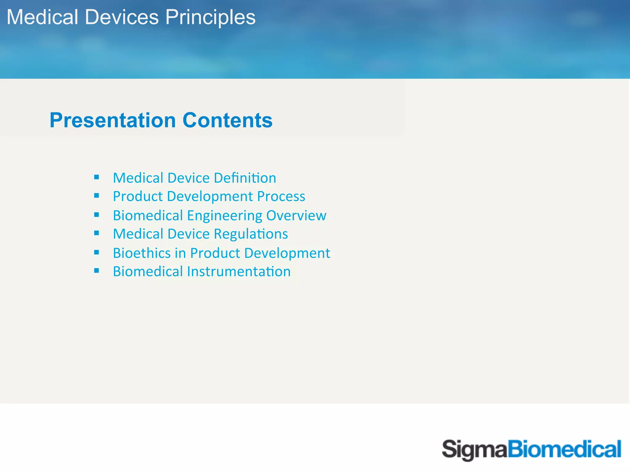 Medical devices introduction | PPT