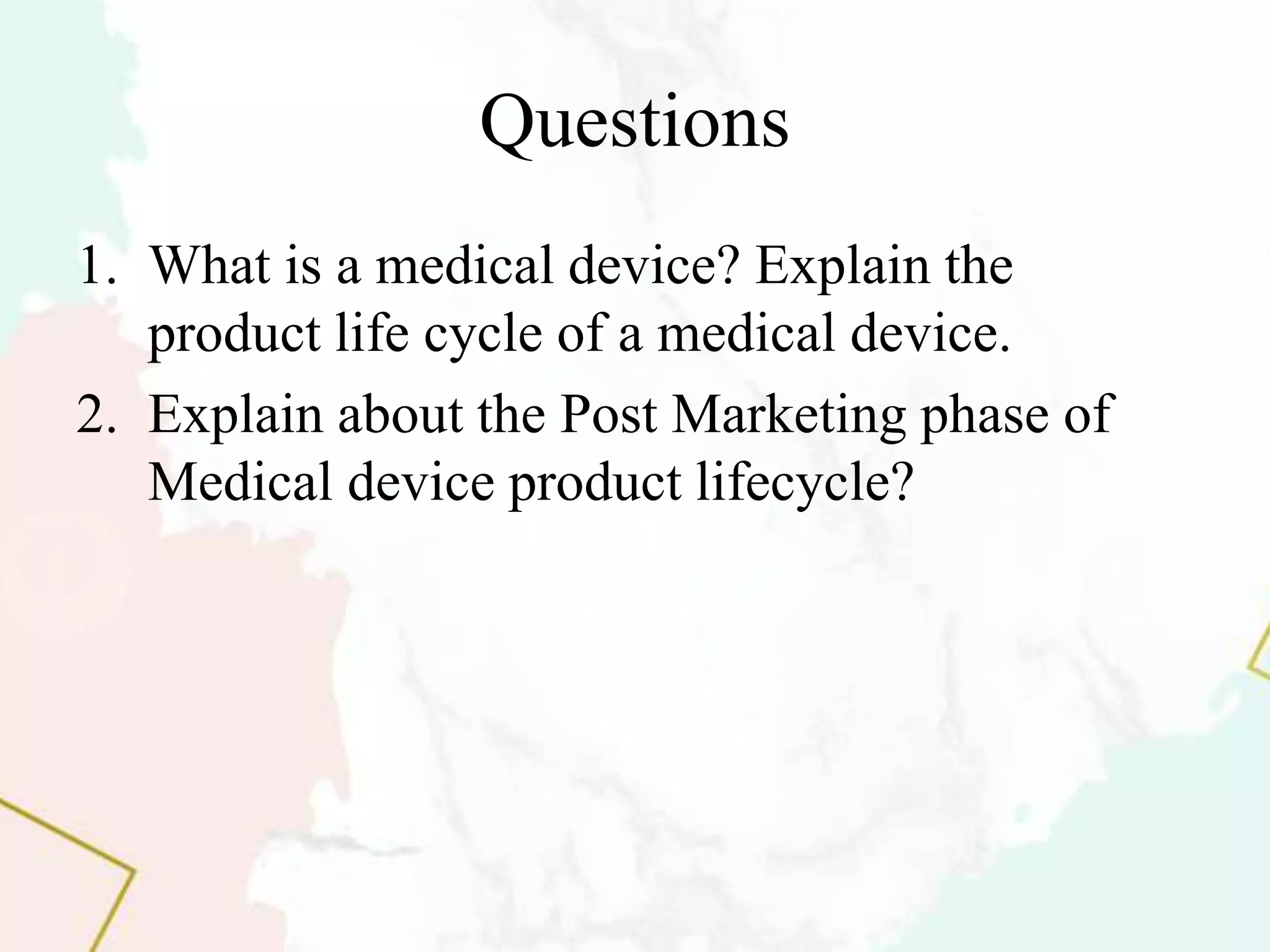 Medical Devices Product Lifecycle | PPTX