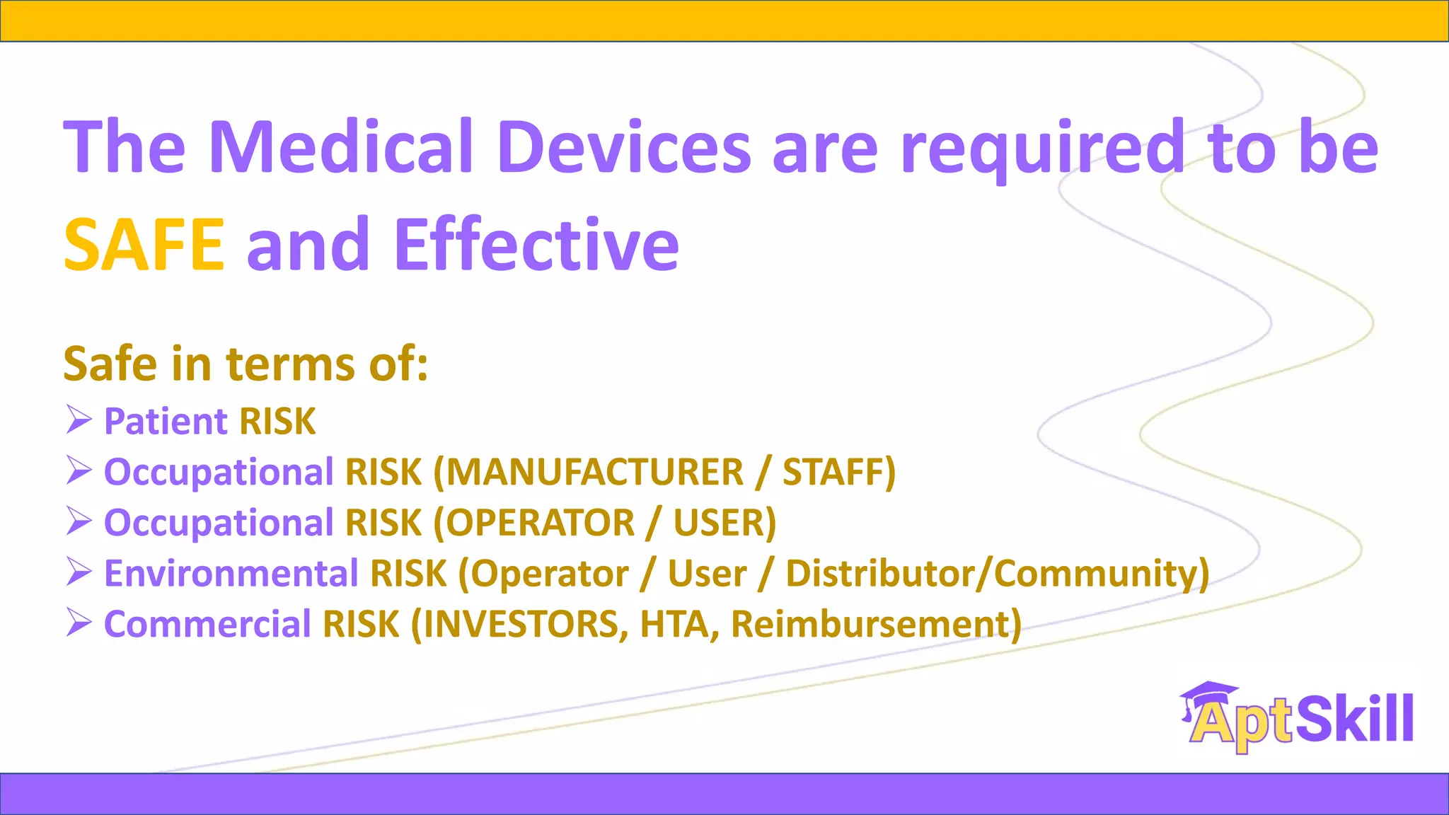 Medical Devices Risk Management Handout by AptSkill | PDF