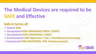 Medical Devices Risk Management Handout by AptSkill | PDF