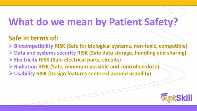 Medical Devices Risk Management Handout by AptSkill | PDF