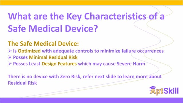 Medical Devices Risk Management Handout by AptSkill | PDF