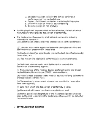Medical devices rules 2015 (summary) | DOCX