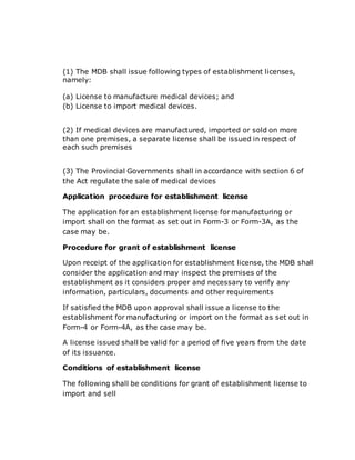 Medical devices rules 2015 (summary) | DOCX