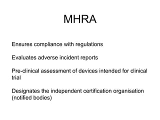 medical devices for the safety standards and codes | PPT