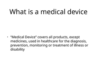 description of Medical devices department of engineering | PPT