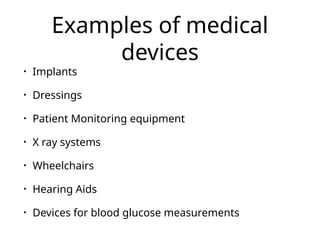 description of Medical devices department of engineering | PPT