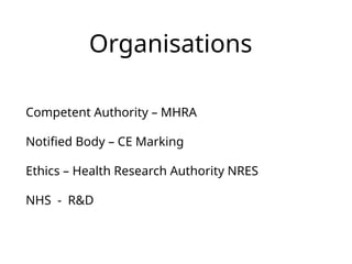 medical devices introduction with terms and definitions as per MHRA | PPT