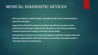 Medical diagnostic devices | PPT