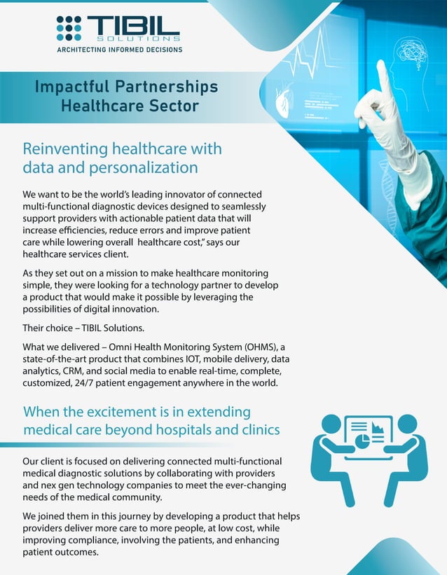 Analytics in Healthcare Sector | Tibil Solutions | PDF