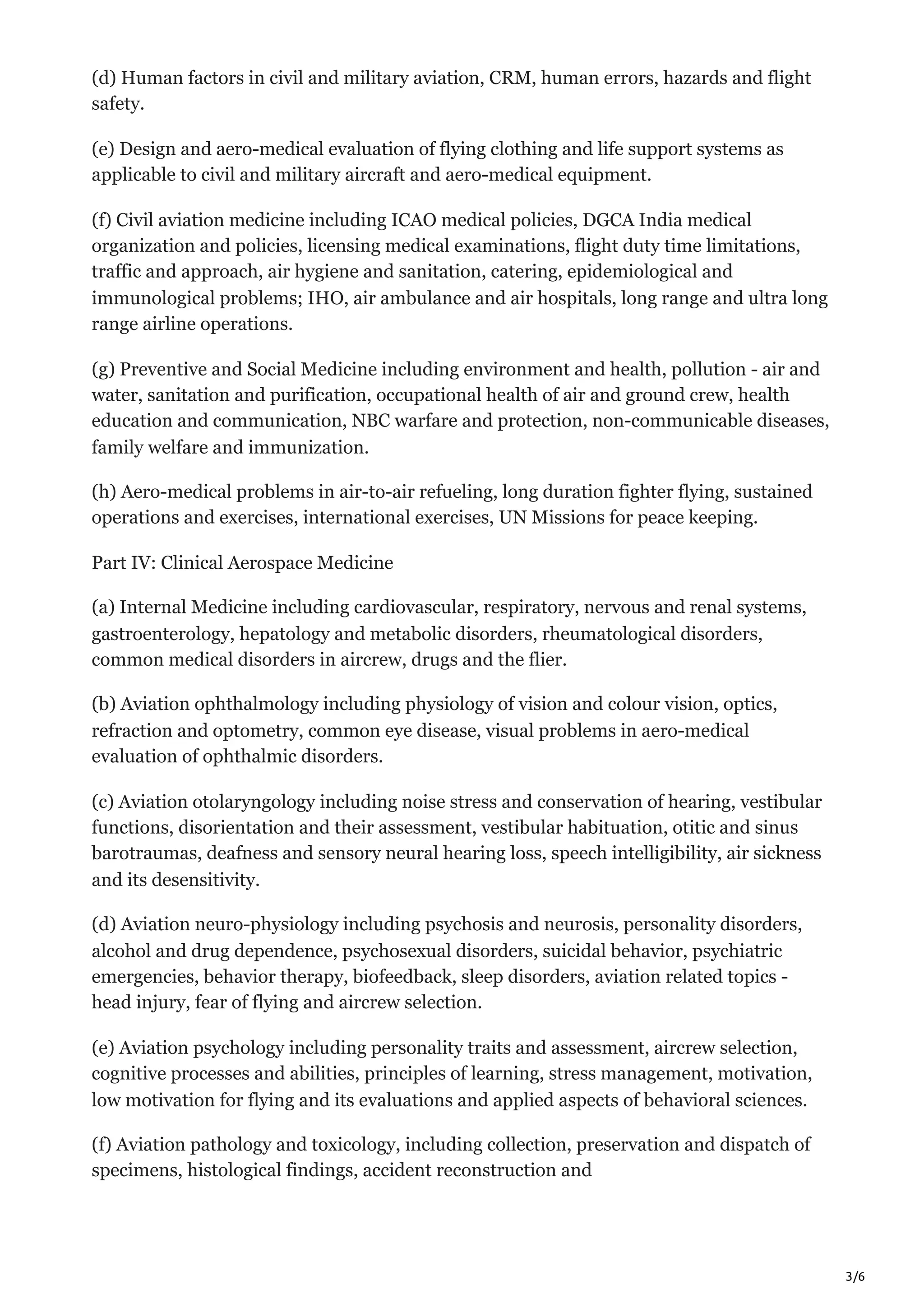 MD Aerospace Medicine | PDF