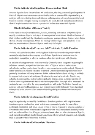 Digoxin: Indications, Uses, Dosage | PDF