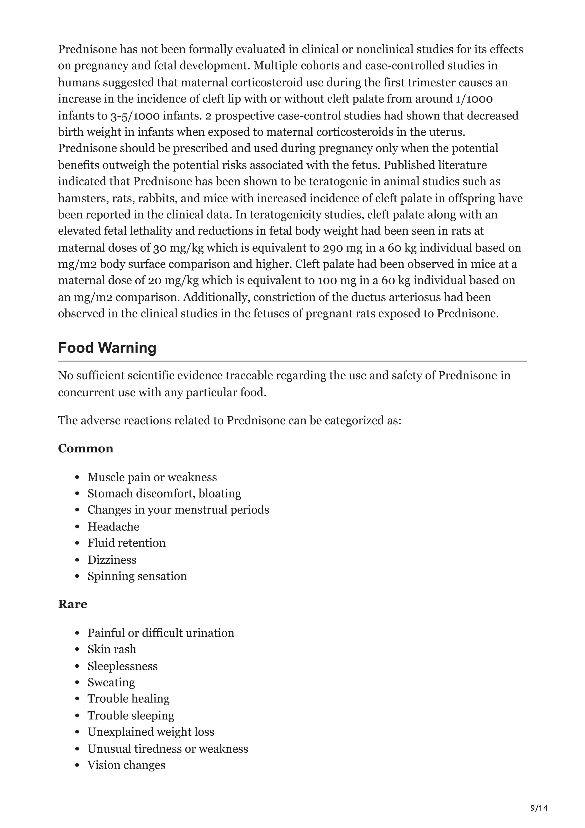 Prednisone: Indications, Uses, Dosage | PDF