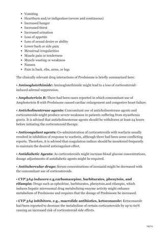 Prednisone: Indications, Uses, Dosage | PDF