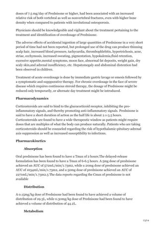 Prednisone: Indications, Uses, Dosage | PDF