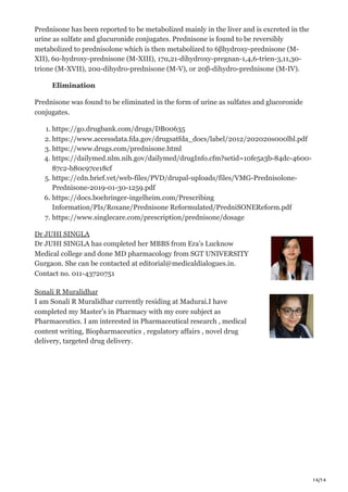 Prednisone: Indications, Uses, Dosage | PDF