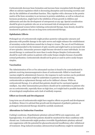 Prednisone: Indications, Uses, Dosage | PDF
