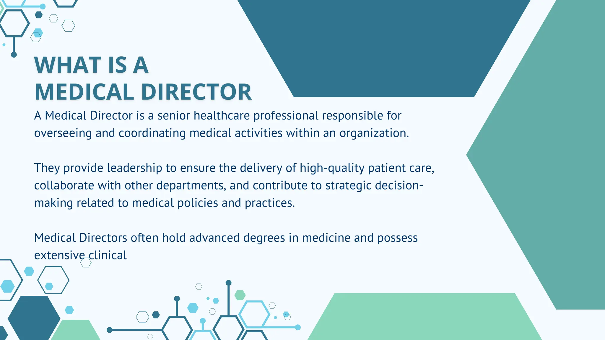 What is A Medical Director and Job Function | PDF