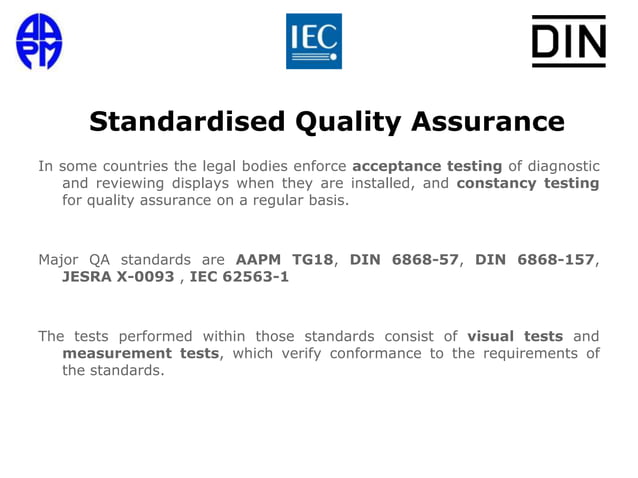 Medical display calibration and qa | PPTX | Computer Peripherals | Computing