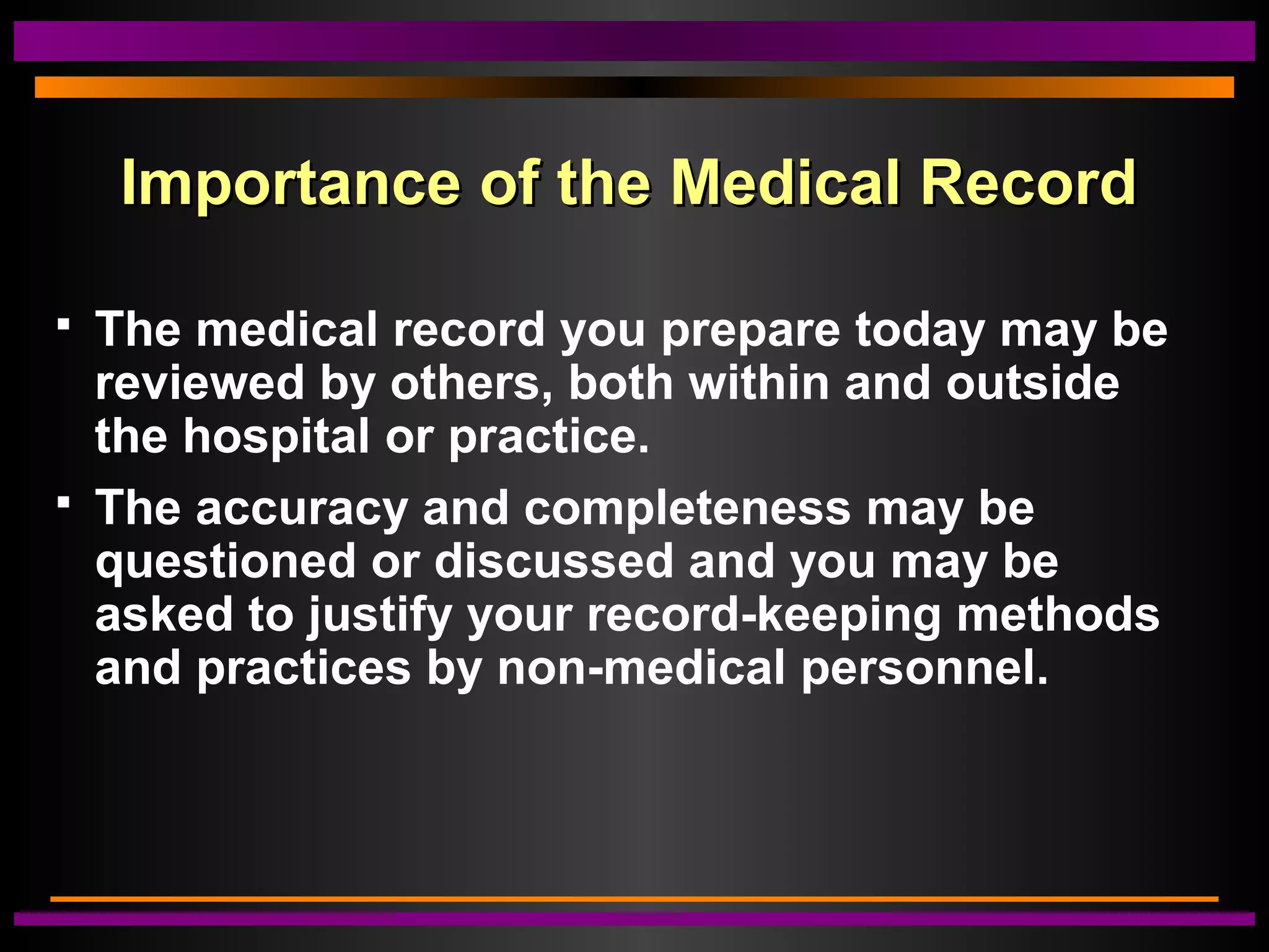 Medical documentation | PPT