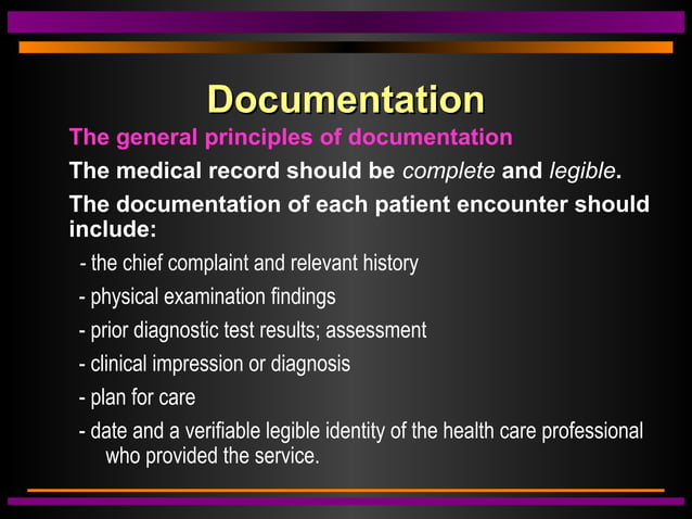 Medical documentation | PPT | Medical Tests | Medical Health