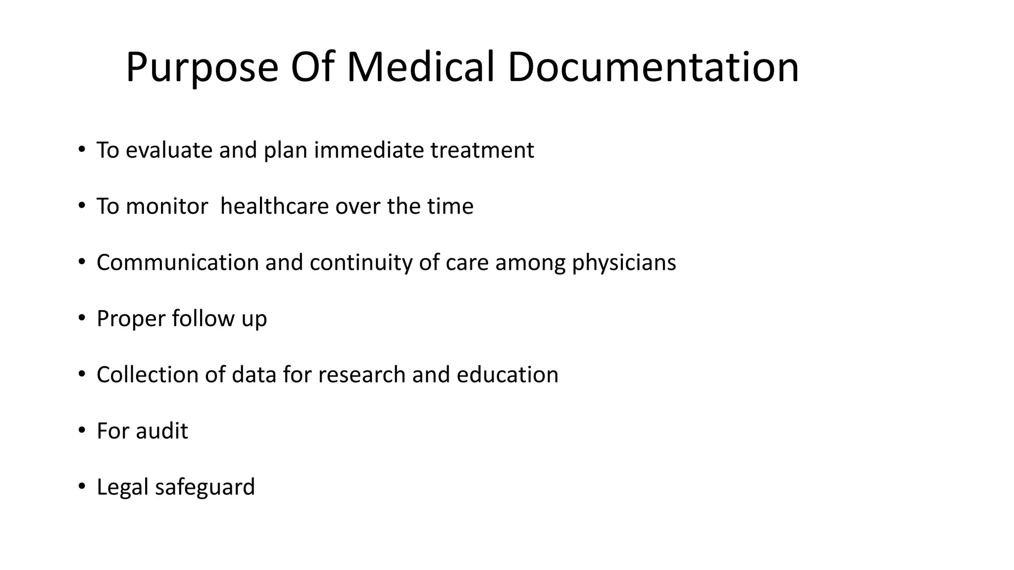 Medical documentation presentation | PPTX