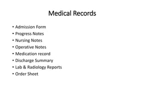 Medical documentation presentation | PPTX