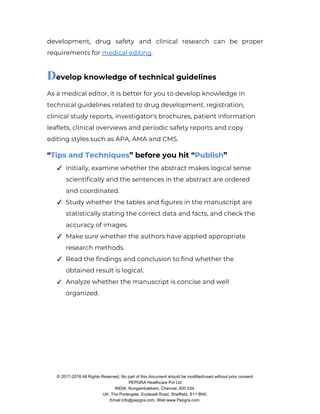 Medical editing “tips and techniques” Before You hit " Publish" | PDF ...