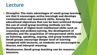 MEDICAL EDUCATION: TEACHING & LEARNING METHODS | PPTX