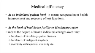 Medical efficiency | PPT