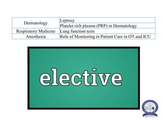 MEDICAL ELECTIVES.pptx