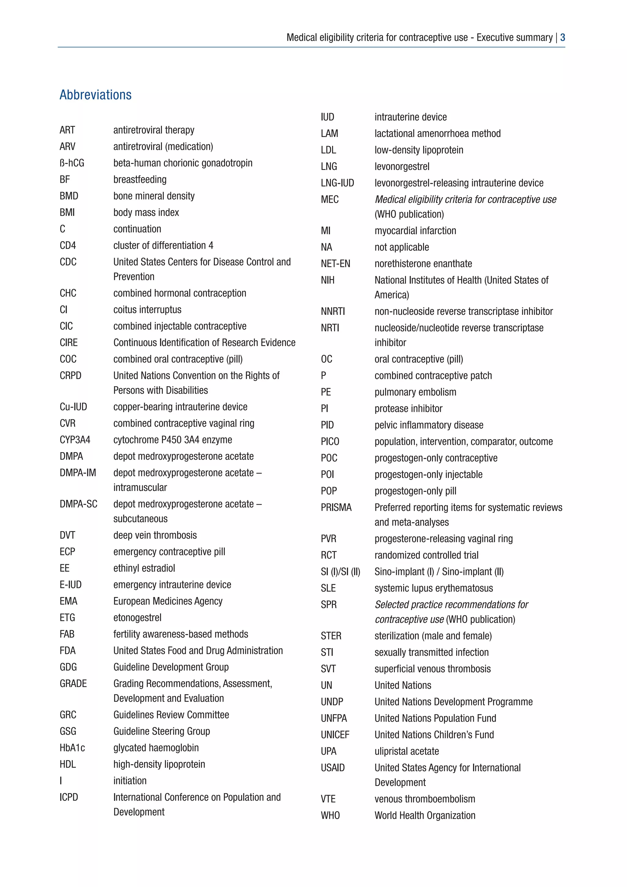 Medical eligibility criteria for contraceptive | PDF