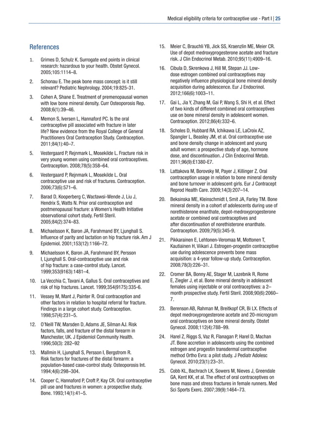 Medical eligibility criteria for contraceptive | PDF | Birth Control ...