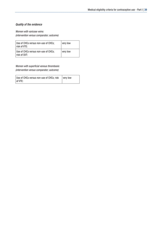 Medical eligibility criteria for contraceptive | PDF | Birth Control ...