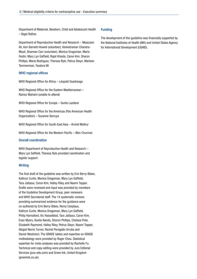 Medical eligibility criteria for contraceptive | PDF | Birth Control ...