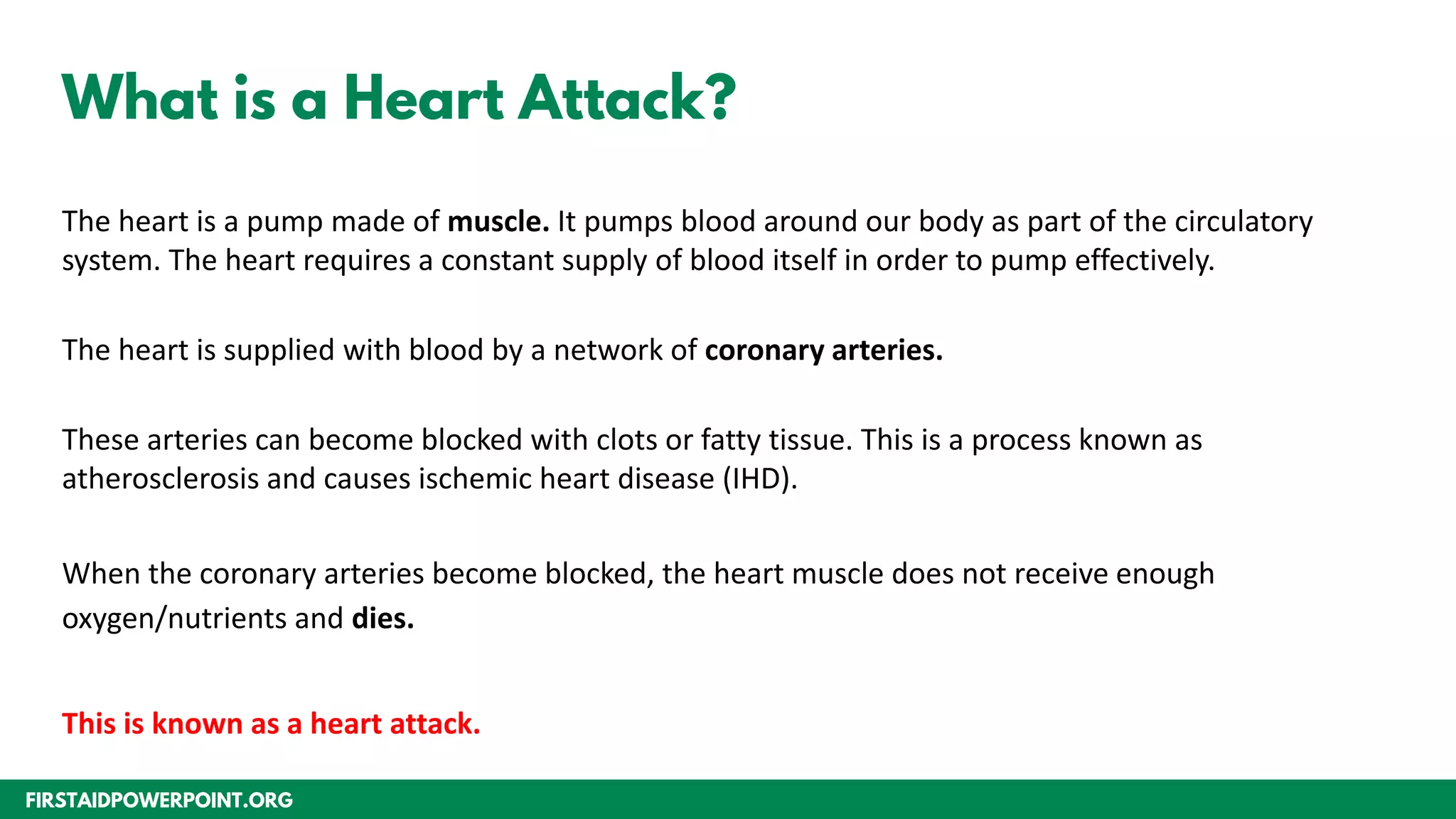 Medical emergencies - Heart Attack | PPT