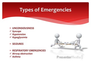 Medical Emergencies in dental chair | PPTX