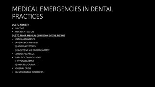 Medical Emergencies in clinical practise | PDF