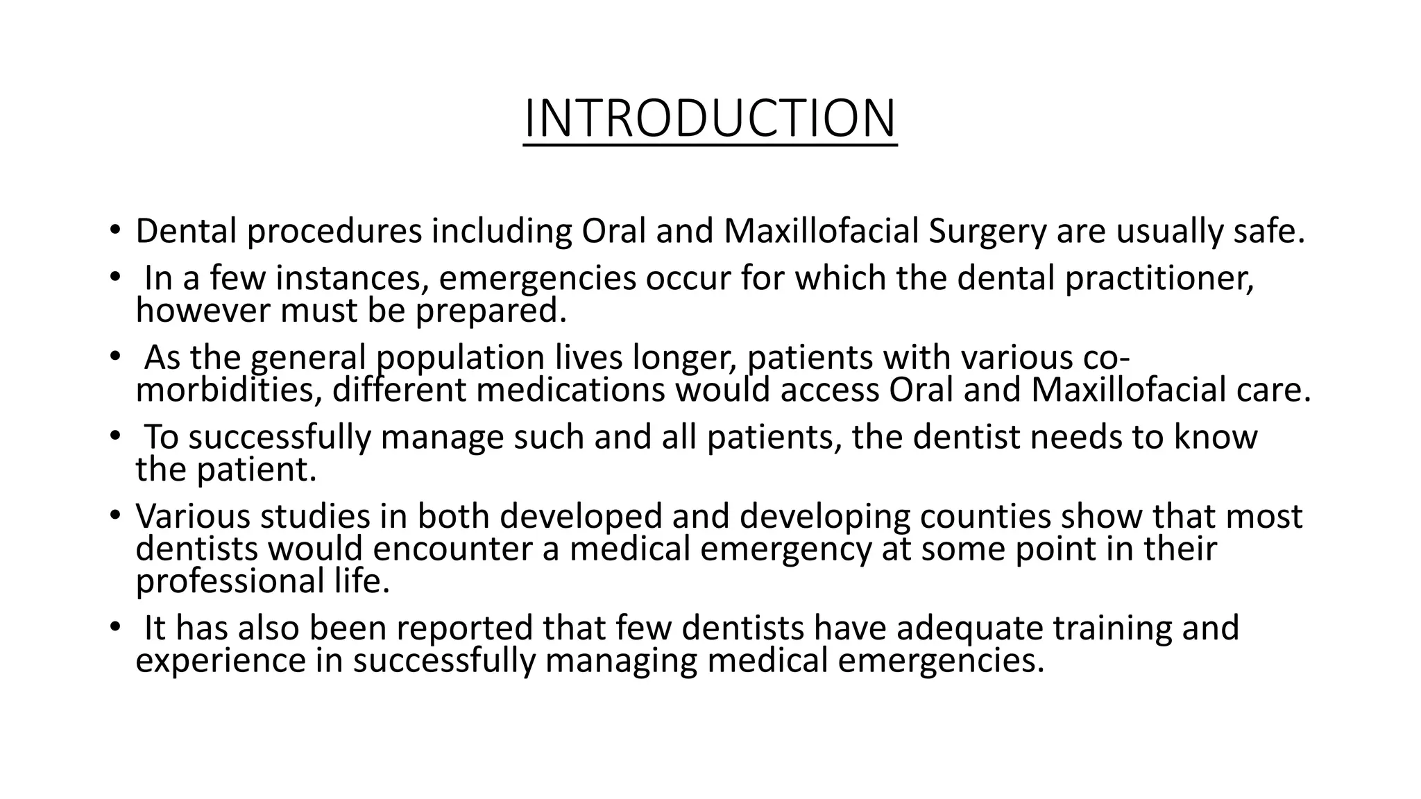 Medical emergencies in oral and maxillofacial surgeryppt | PPTX