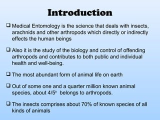 Medical entomology and vector bionomics | PPT