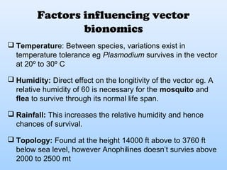 Medical entomology and vector bionomics | PPT