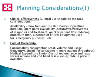 Medical equipment planning by Eng aouididi mohamed salah | PPTX
