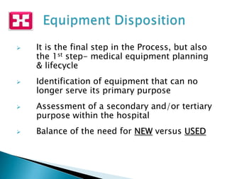 Medical equipment planning by Eng aouididi mohamed salah | PPTX