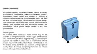 Medical Equipment Rental for Comfort and Care | PPTX