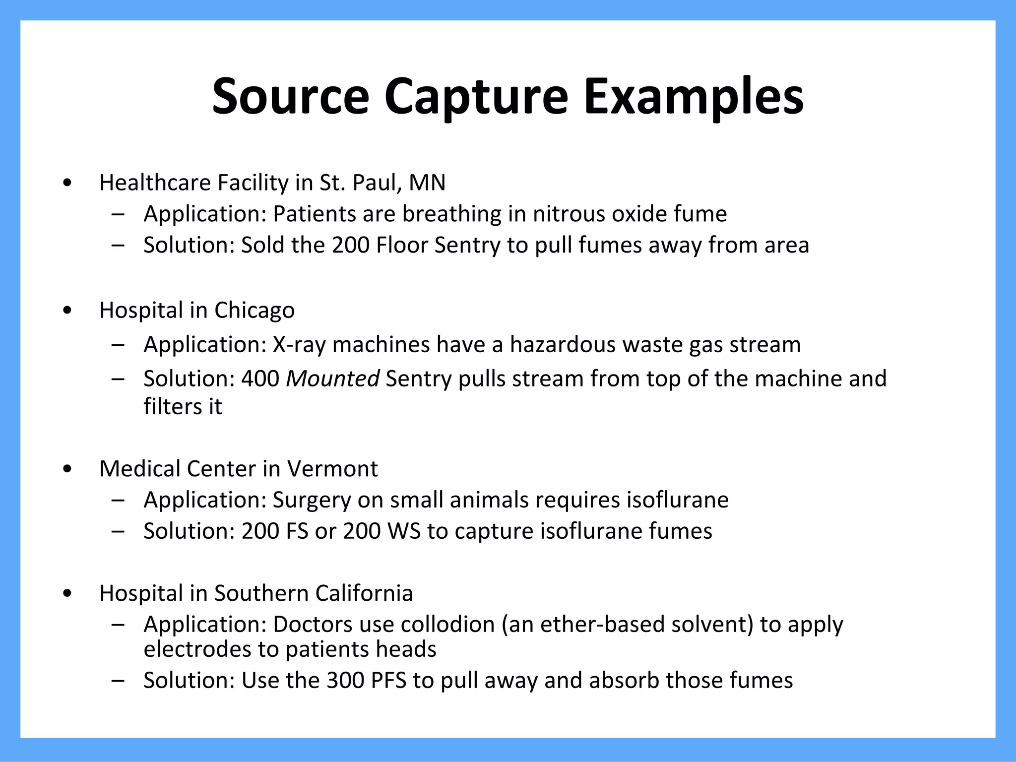 Air Purification & Fume Extraction for Medical Applications- Sentry Air ...