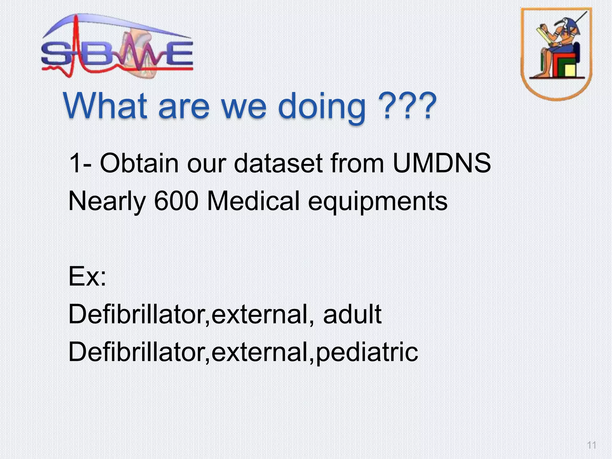 Medical equipment specifications | PPTX