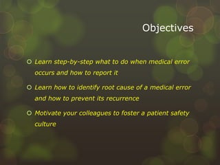 Medical error Case Study | PPTX
