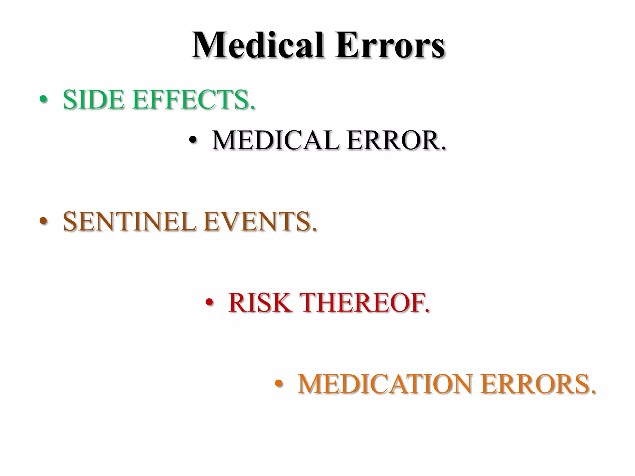 Medical errors | PPTX