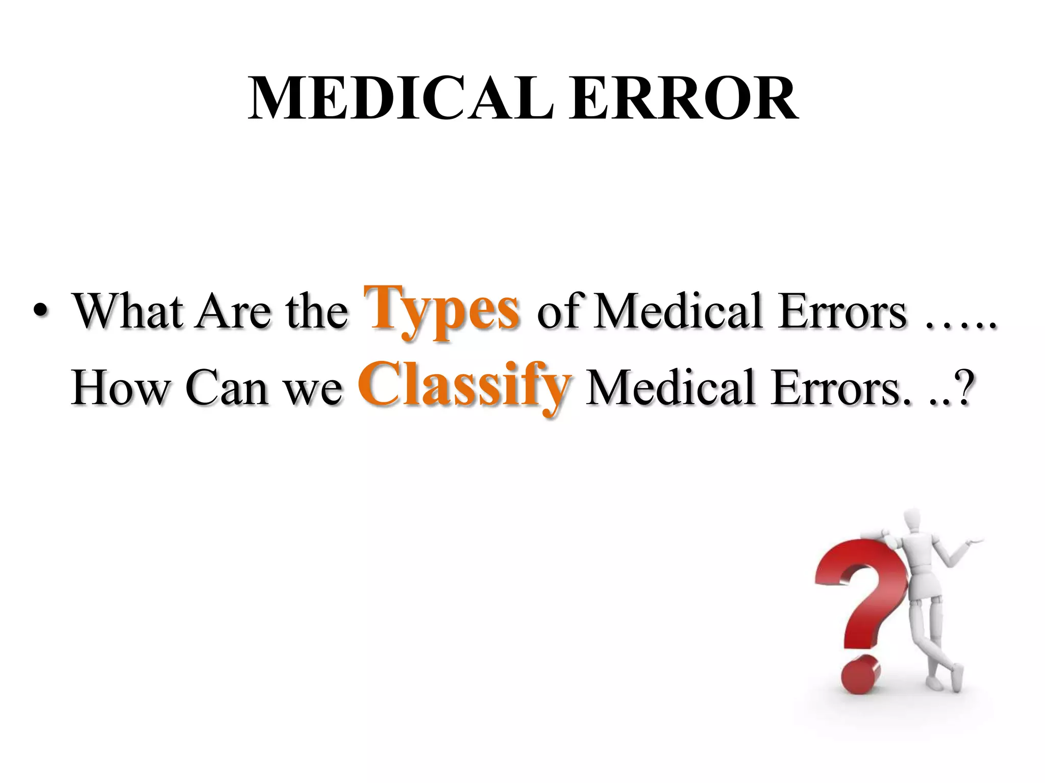 Medical errors | PPTX