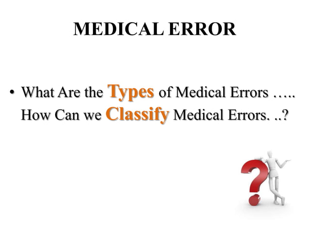 Medical errors | PPTX